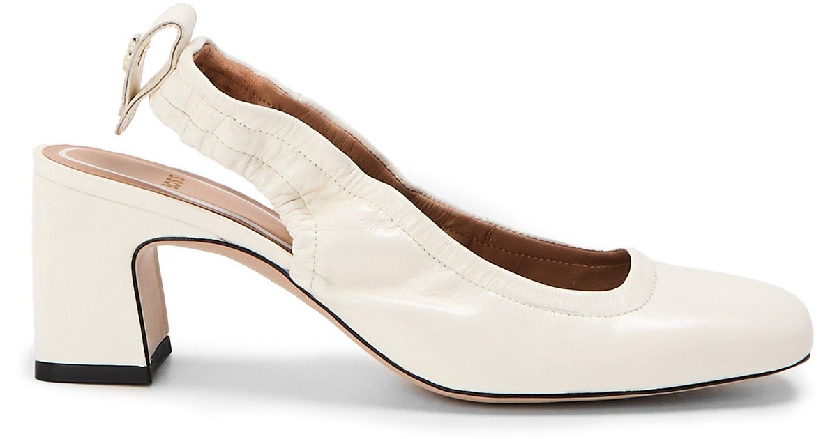 BOSS Luara Slb60 Nabb 10258210 01 Derby Shoes in Natural | Lyst UK