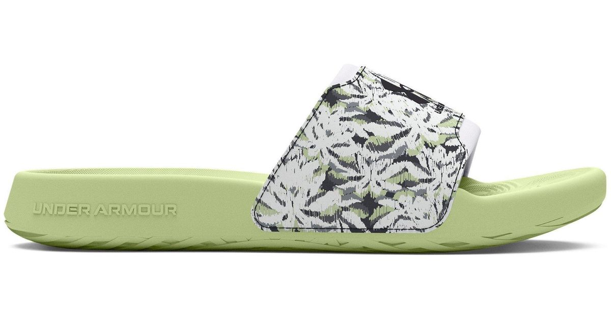 Under Armour Ignite Pool Sliders in Green | Lyst UK