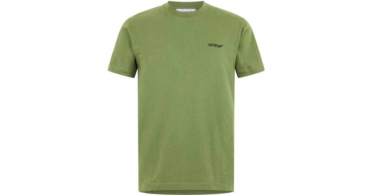 Off-White c/o Virgil Abloh Logo Arrow T-Shirt, Iconic Motif in Green ...