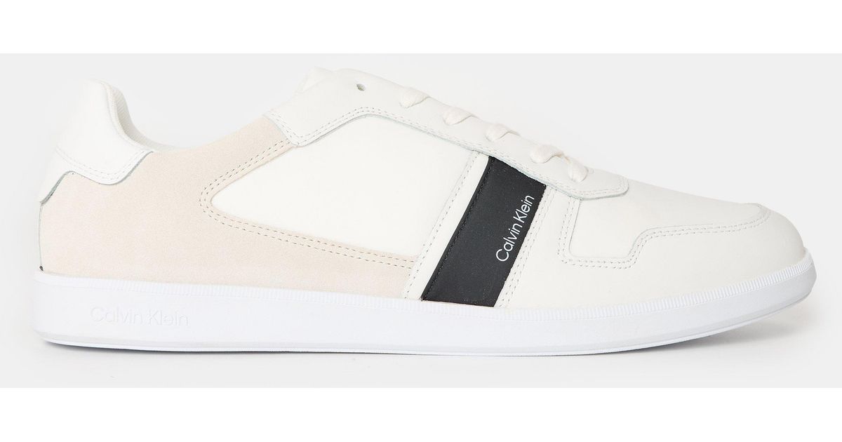 Calvin Klein Zero Leather Trainers in White for Men | Lyst UK