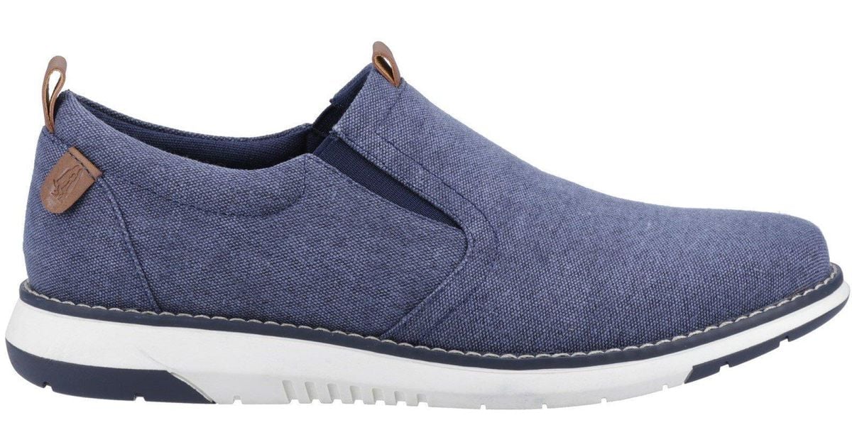 Hush Puppies Benny Slip On Shoe in Blue for Men | Lyst UK