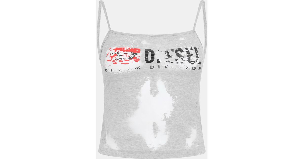 DIESEL Hoper Devo Tank Vest in White | Lyst UK