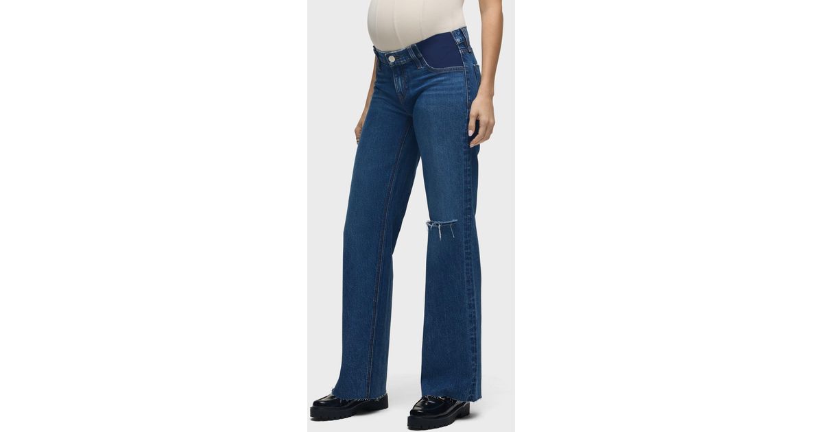 Hudson Jeans Rosie Wide Leg Maternity Jean in Blue | Lyst