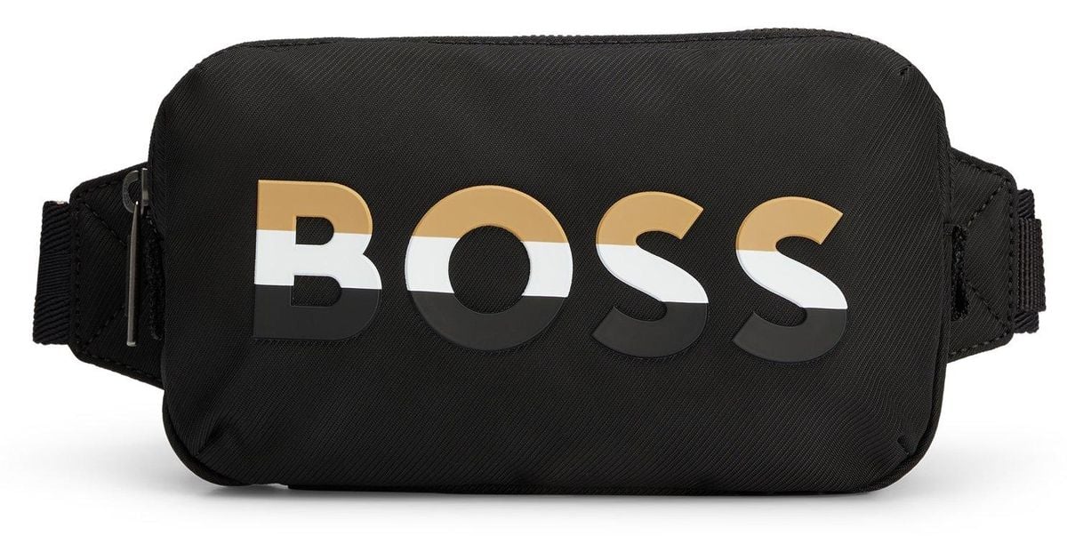BOSS Belt Bag With Signature-stripe Logo And Strap in Black for Men ...