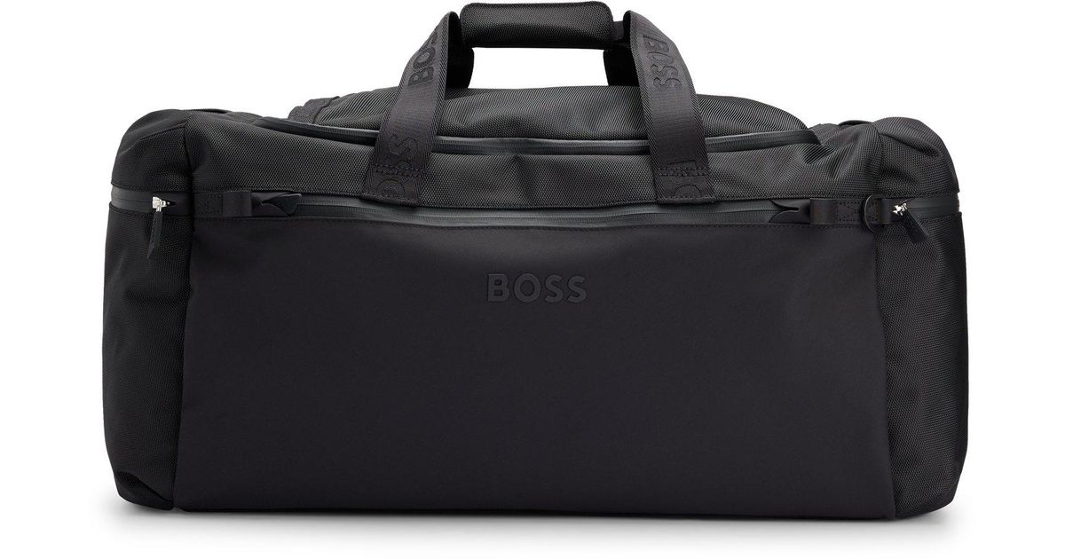 BOSS Logo-detail Holdall With Branded Backpack Straps in Black for Men ...