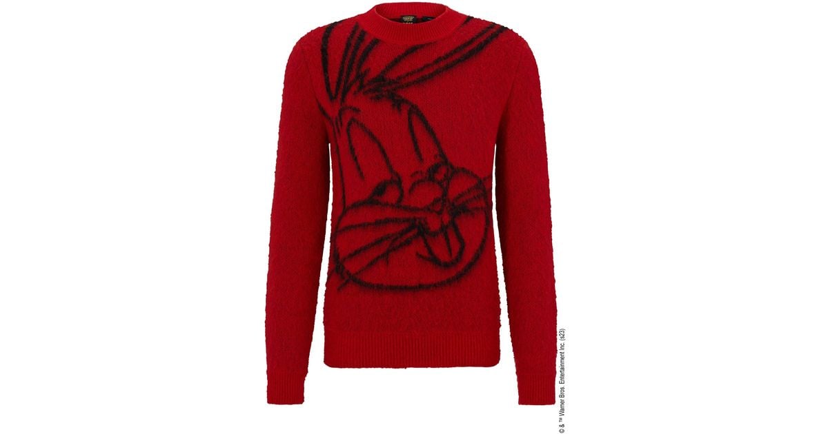 BOSS by HUGO BOSS Looney Tunes X Boss Regular-fit High-impact Sweater ...