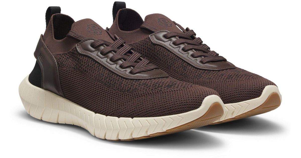 BOSS Motion Trainers With Responsive Motion Foam Outsole in Brown for ...