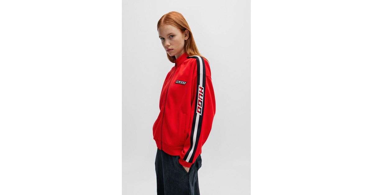 HUGO Racing-inspired Jacket With Striped Logo Tape | Lyst UK