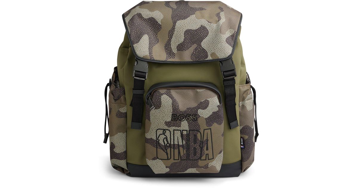 BOSS by HUGO BOSS Synthetic Camouflage-print Backpack With ...