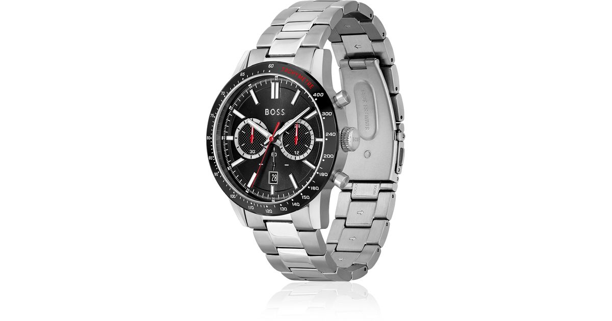BOSS by HUGO BOSS Black-dial Chronograph Watch With Link Bracelet Men's ...