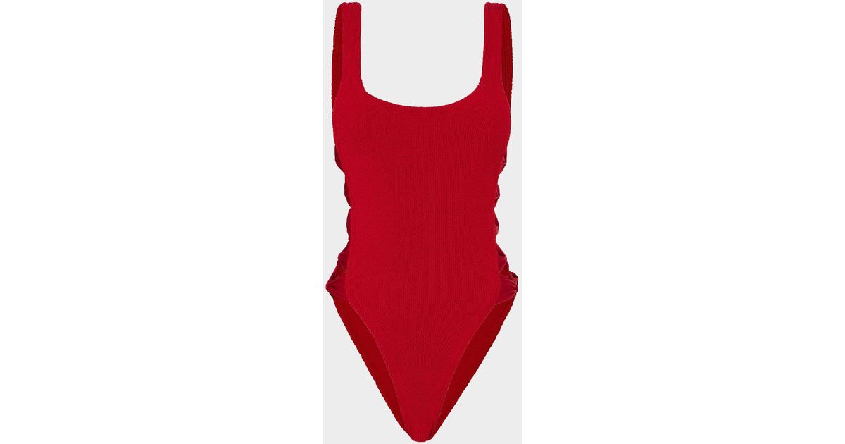 Hunza G Tiffany Swim in Red | Lyst UK