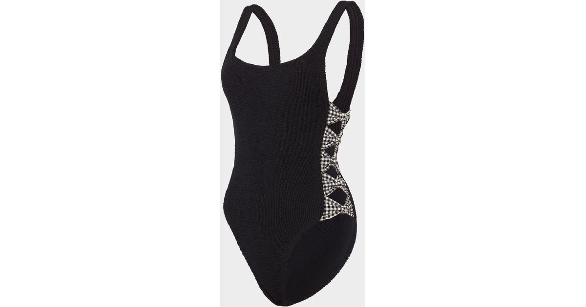 Hunza G Tiffany Swim in Black | Lyst