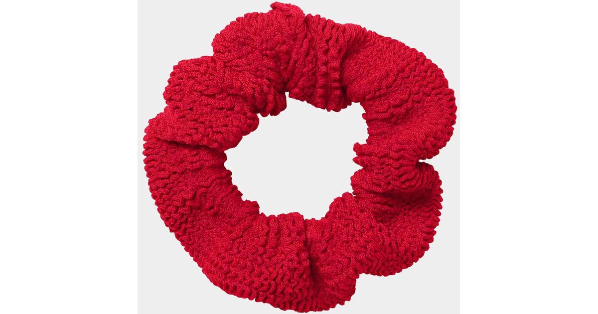 Hunza G Scrunchie in Red | Lyst UK
