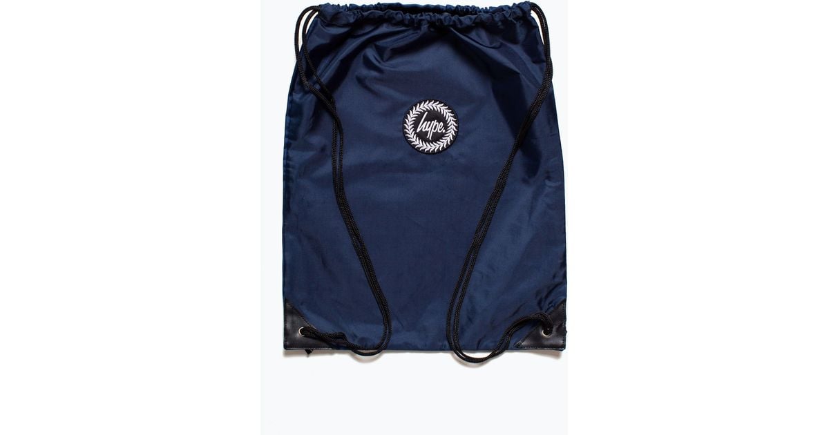 Hype Hype Crest Drawstring Bag in Blue | Lyst UK