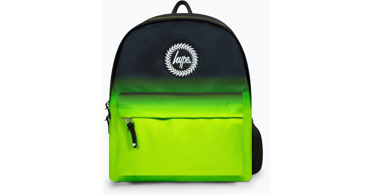 Hype Hype Boys Iconic Fade Neon Backpack in Green | Lyst UK