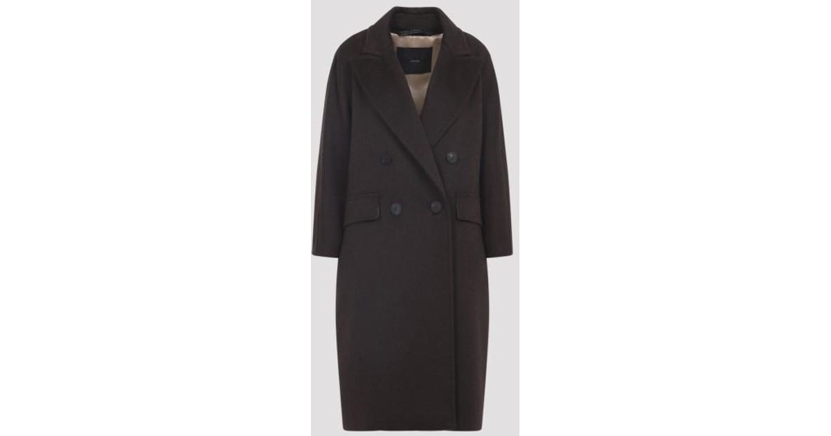 Max Mara Angus Coat in Black | Lyst UK