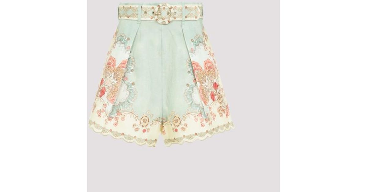 Zimmermann Daylight Tuck Short in Metallic | Lyst UK