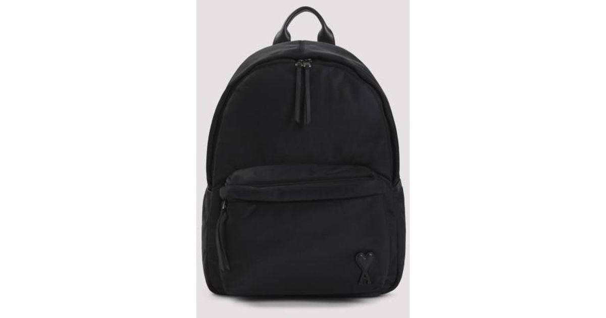 Ami Paris Marcel Backpack Unica in Black for Men | Lyst