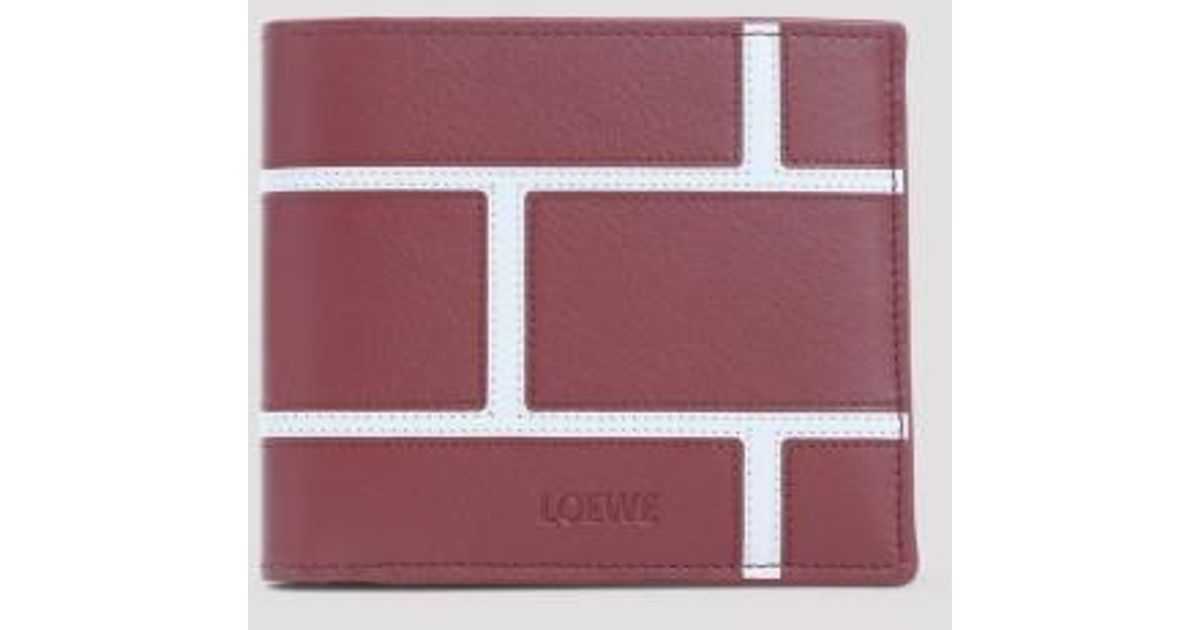 Loewe Bifold Wallet Brick in Red | Lyst