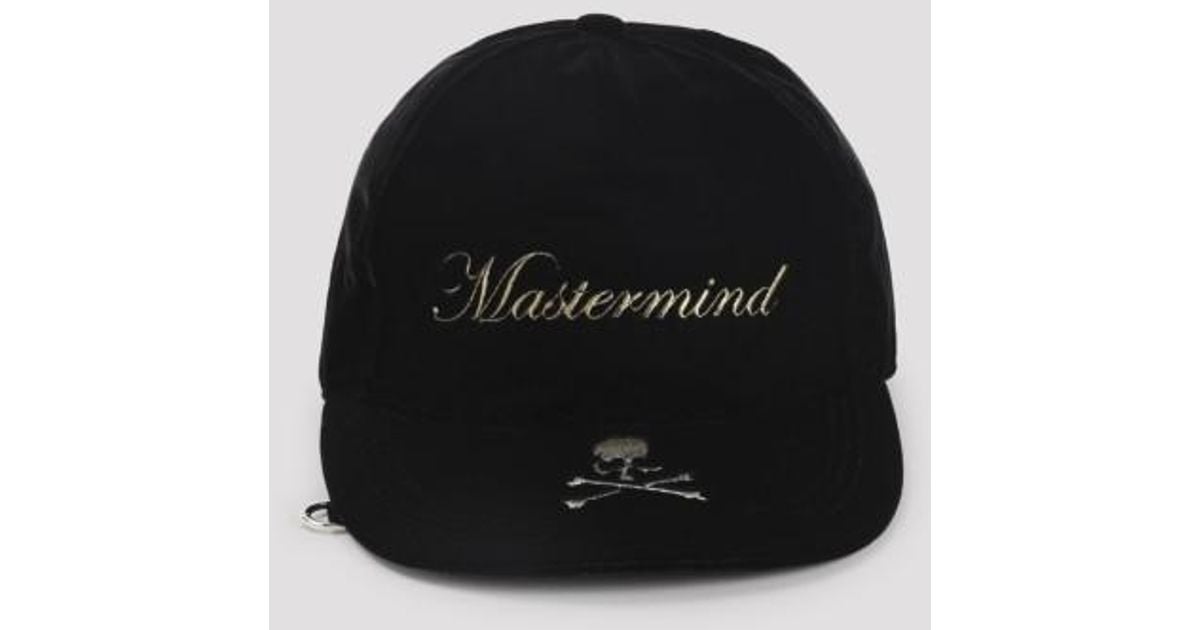 Mastermind Japan Asterind Word Veour Cap in Black for Men | Lyst UK