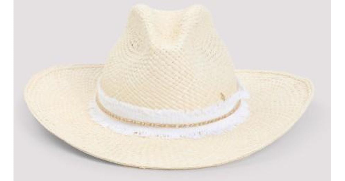 Maison Michel Hat in White | Lyst