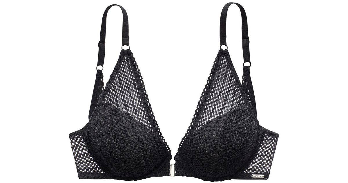 Lascana Push Up Bh Mit Vorderverschluss Graphische Spitze Bis Hoch In