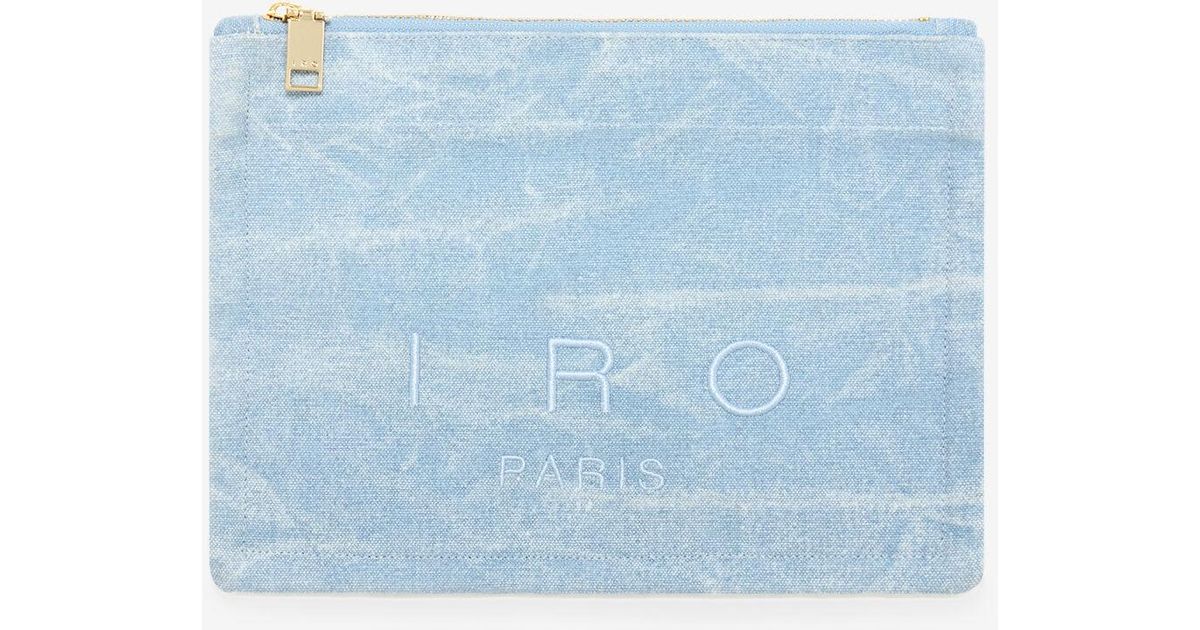 IRO Cotton Pouch in Blue | Lyst