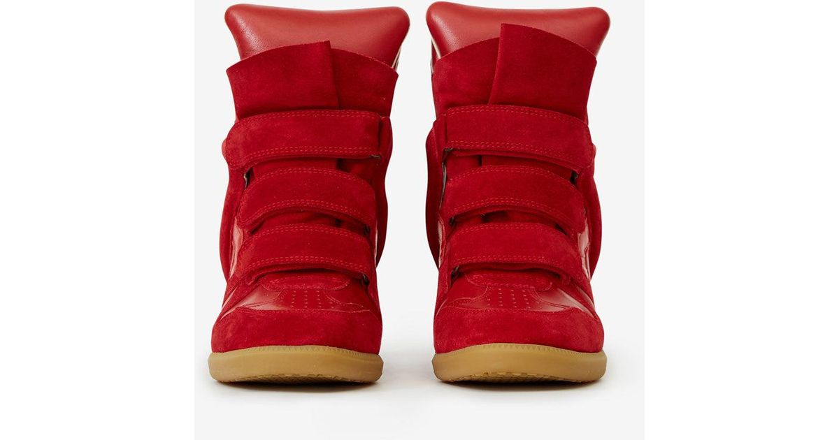 Isabel Marant Bekett Sneakers in Red | Lyst