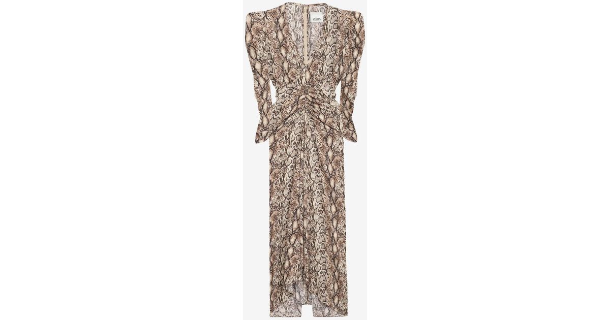 Isabel Marant Albini Dress in Natural | Lyst