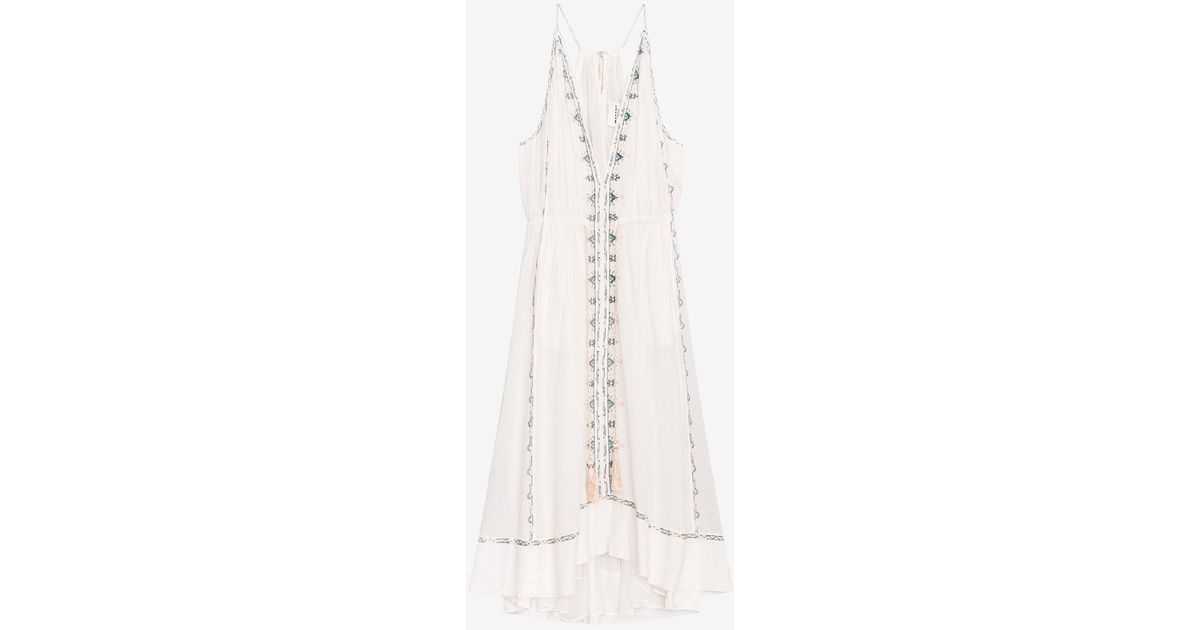 Isabel Marant Siana Dress in White | Lyst