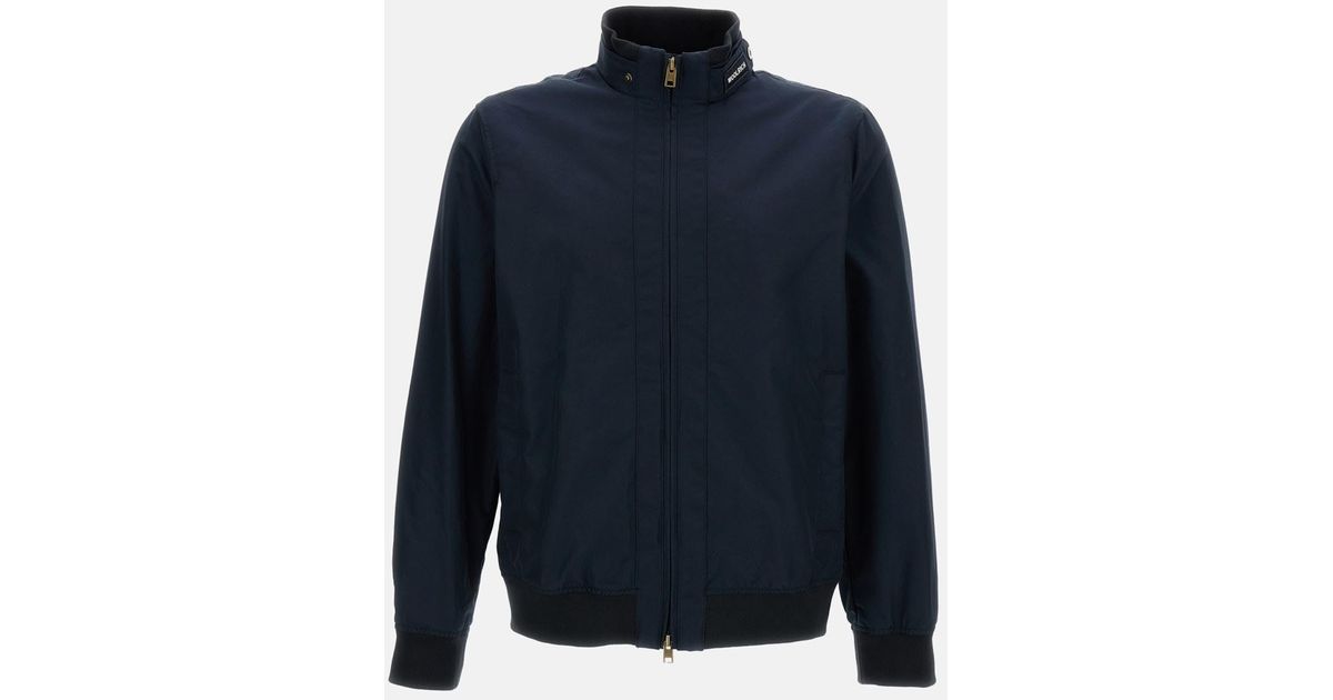Woolrich Spring Lewis Bomber Jacket in Blue for Men | Lyst UK