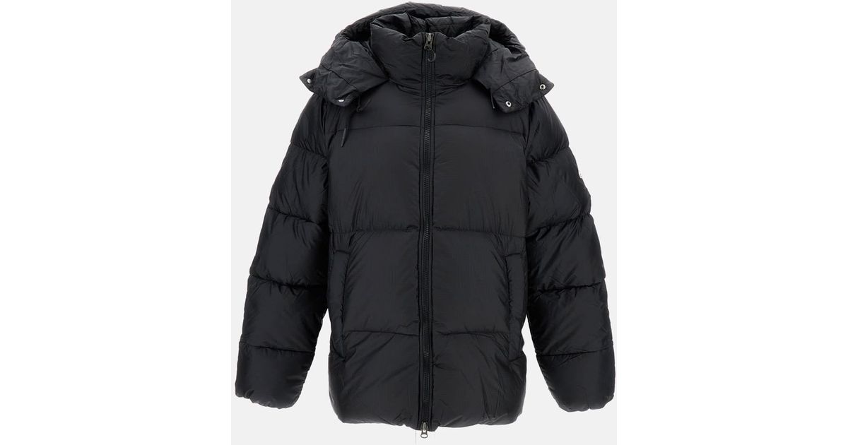 Pyrenex Shift Hooded Ripstop Down Jacket in Black for Men | Lyst
