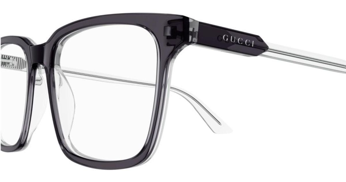 Gucci Gg1120O002 Transparent in Black for Men | Lyst