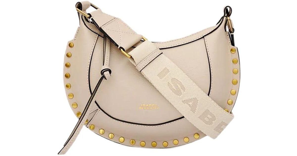 Isabel Marant Mini Moon Shoulder Bag in Natural | Lyst UK