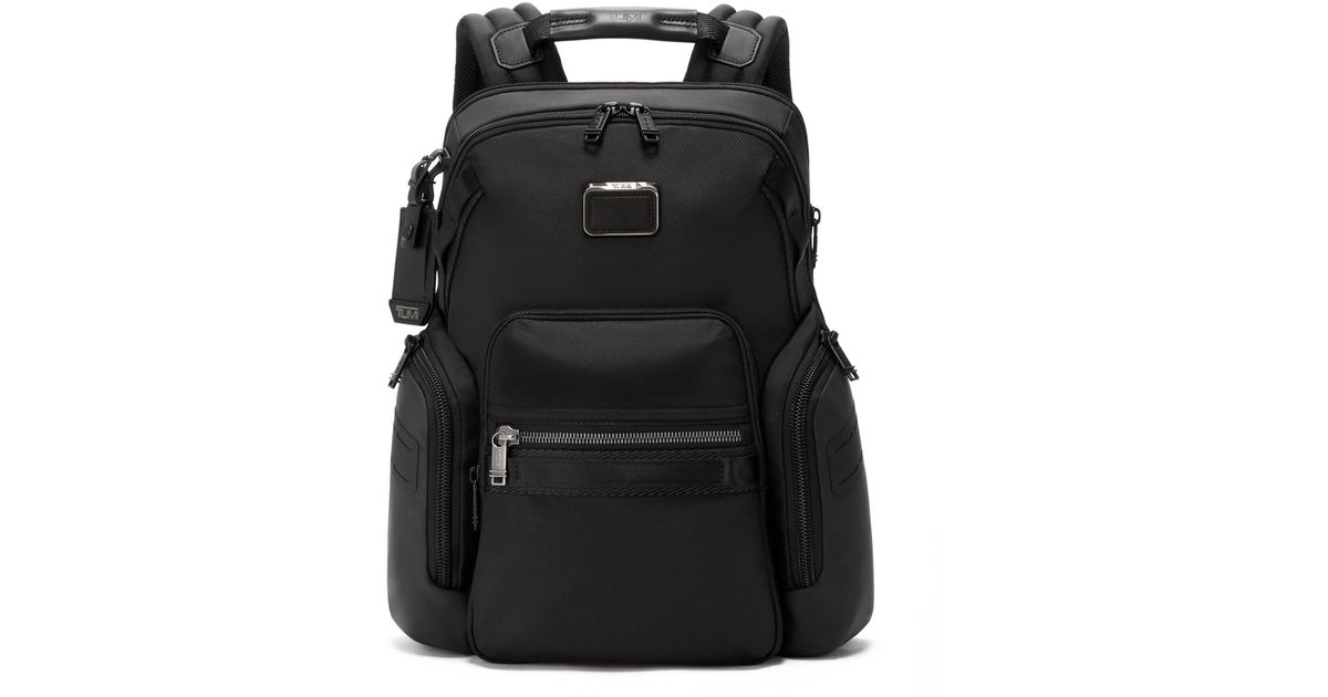 Tumi Alpha Bravo Navigation Backpack in Black for Men | Lyst UK