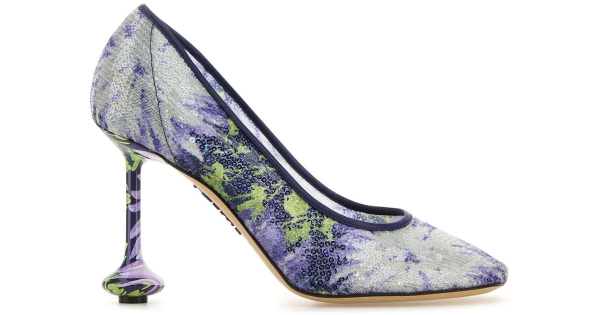 Loewe Heeled Shoes in Blue | Lyst