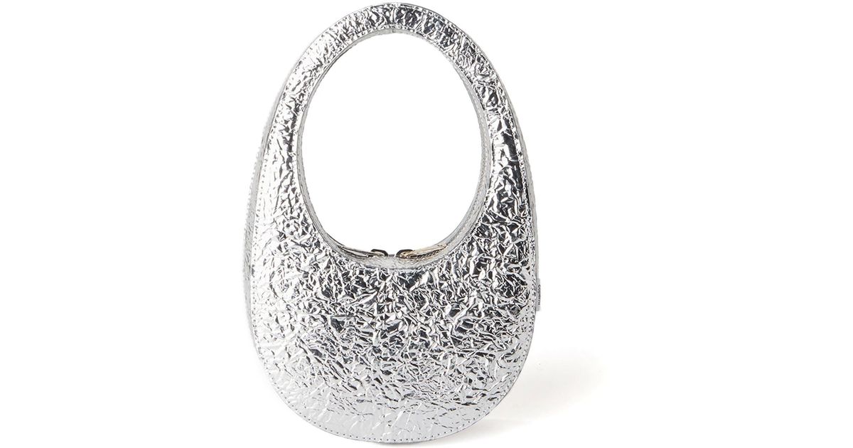 Coperni Foil Mini Swipe Tote Bag in Metallic | Lyst