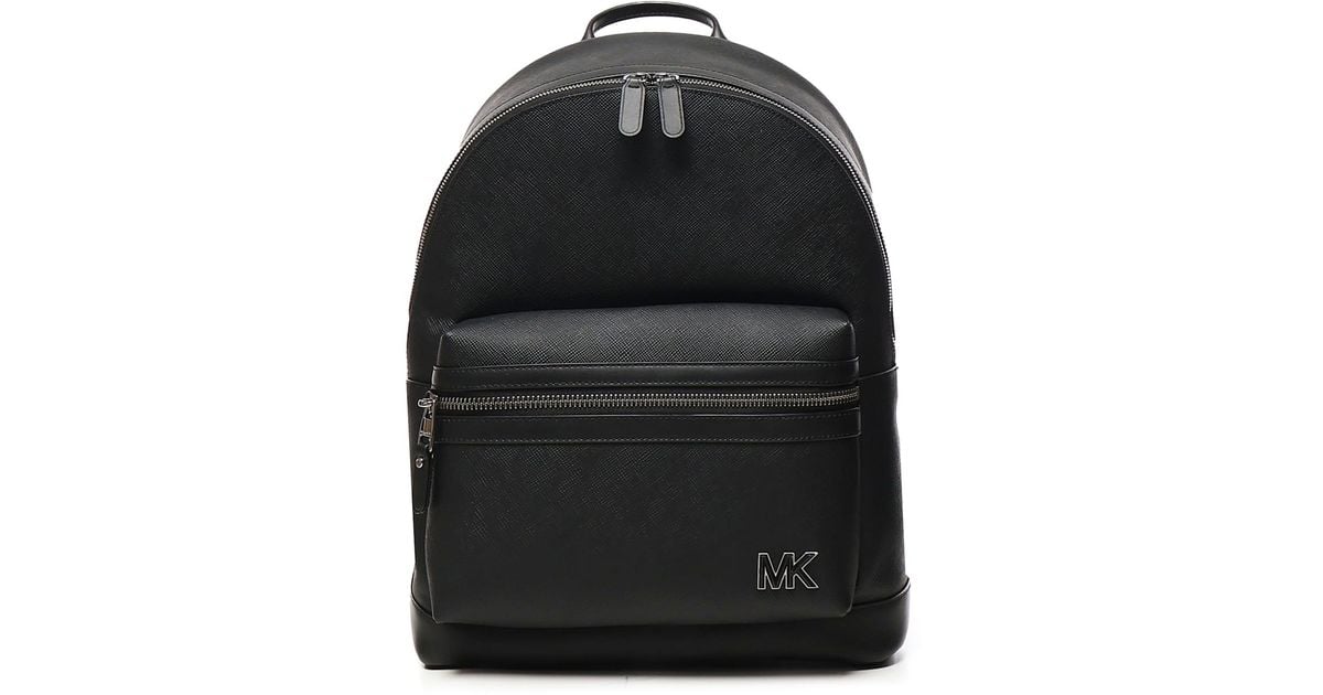 MICHAEL Michael Kors Edison Leather Backpack in Black for Men | Lyst
