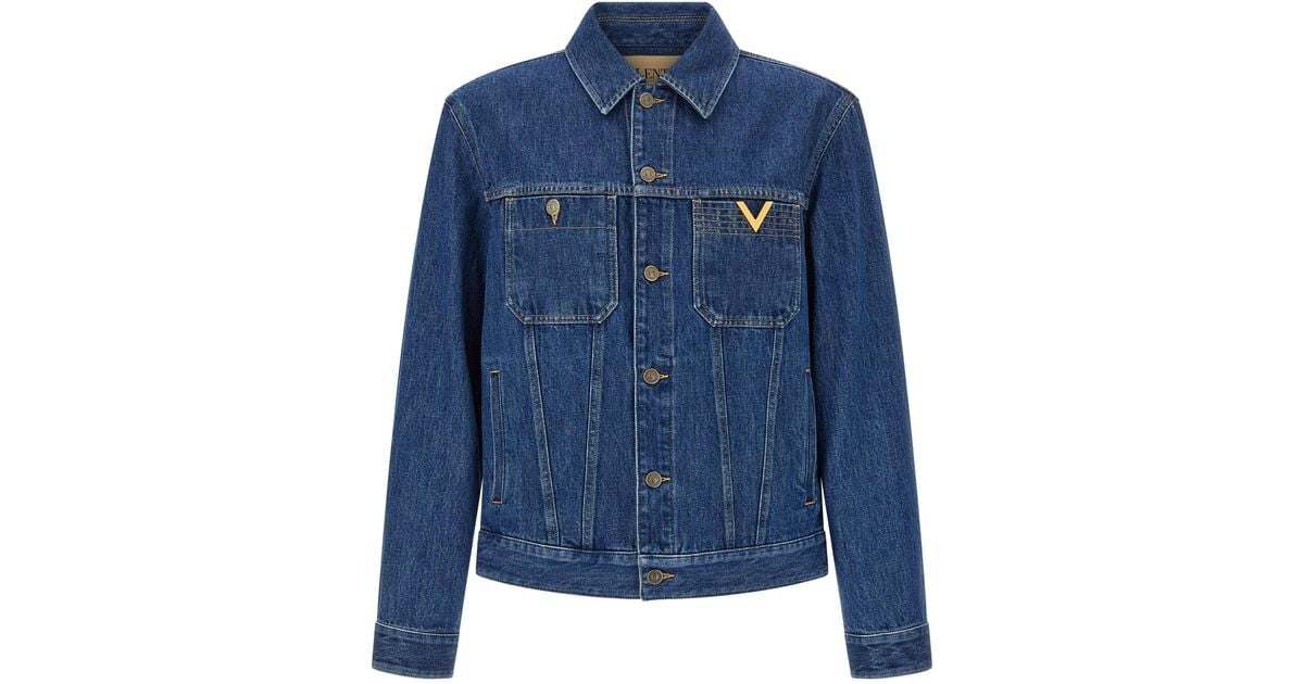 Valentino Garavani Jacket in Blue for Men | Lyst UK