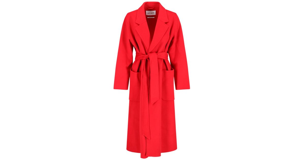 IVY & OAK Coat Celia in Red | Lyst