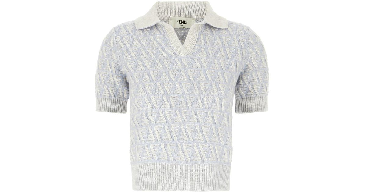 Fendi Polo in White | Lyst