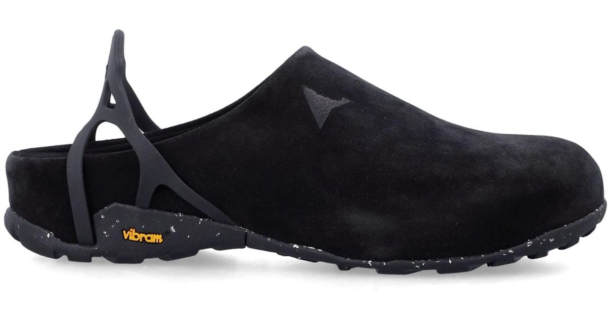 ROA Fedaia Suede Clog in Black for Men | Lyst