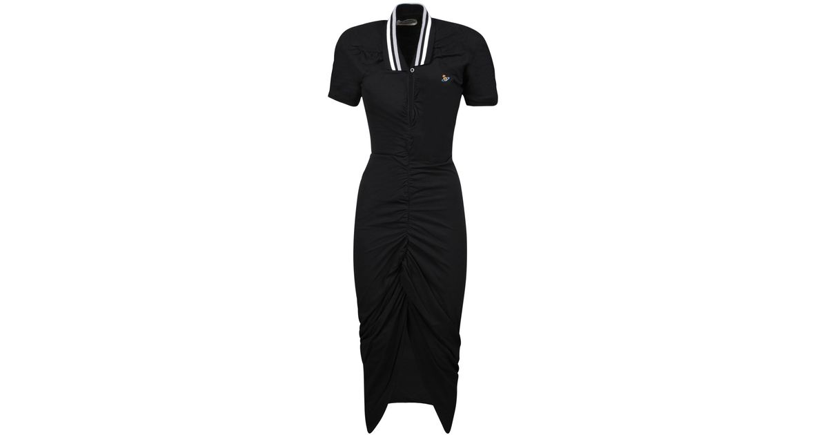 Vivienne Westwood Midi Pulling Dress in Black | Lyst UK
