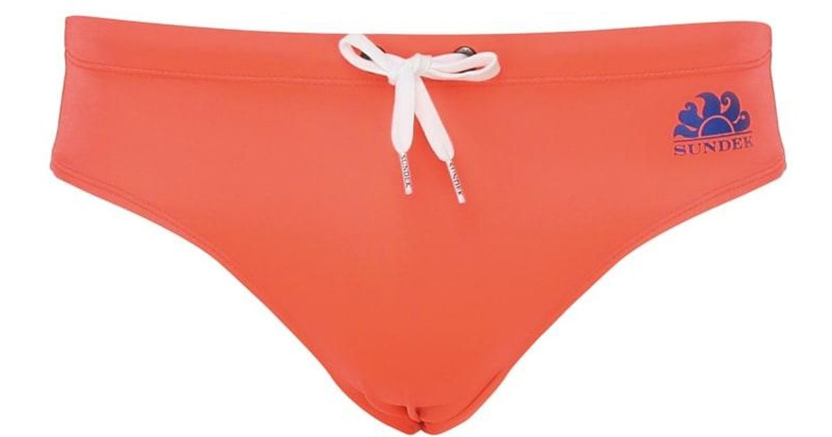 Sundek Speedo Swimsuit in Red for Men | Lyst