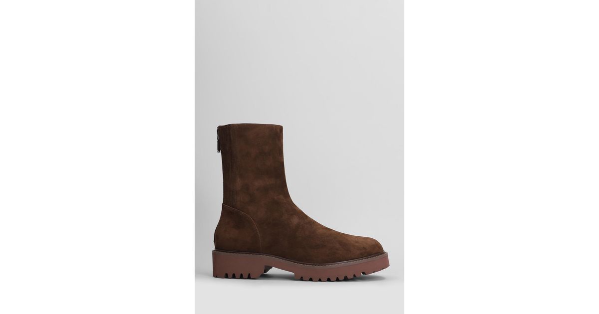 Lola Cruz Eliz Combat Boots in Brown | Lyst
