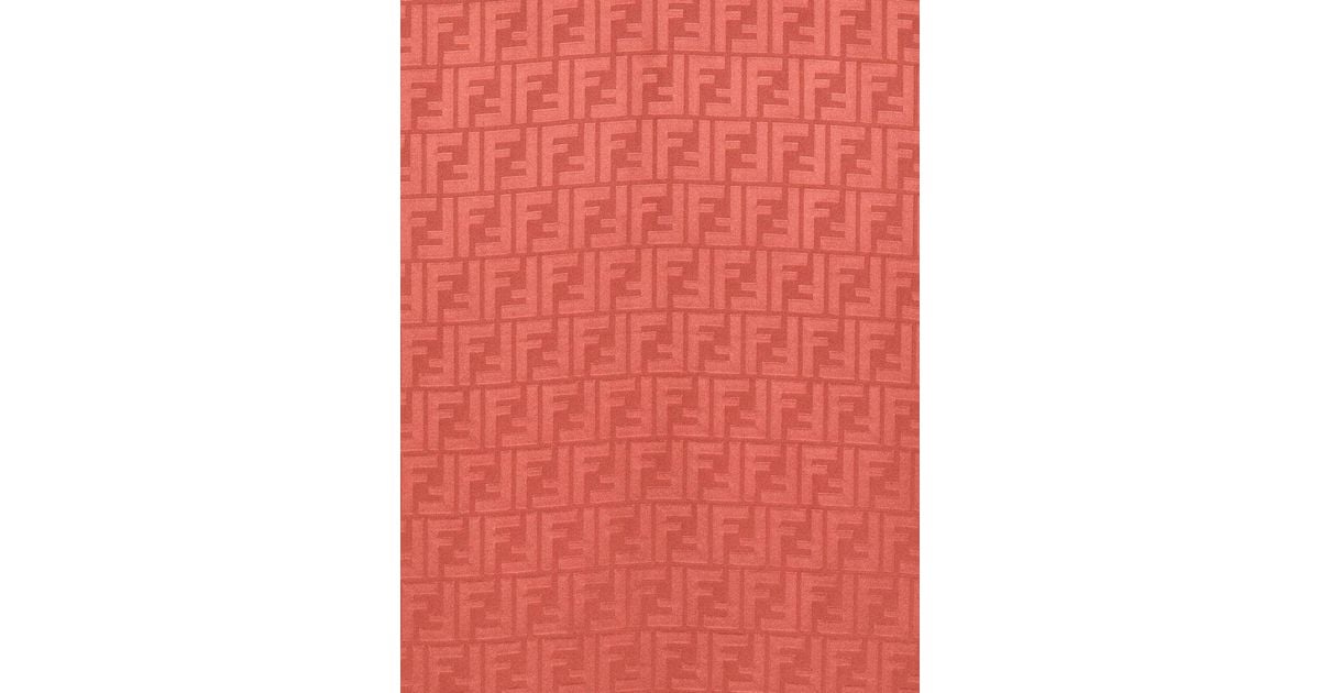 Fendi Ff Motif Scarf in Pink | Lyst UK