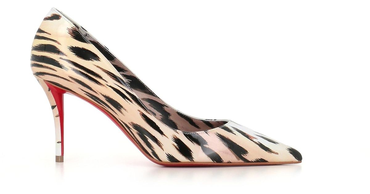 Christian Louboutin Décolletè Miss Z 80 in White | Lyst