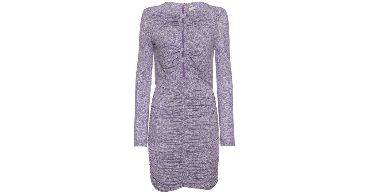 Isabel Marant Elegant Dress With Refined Ruffles in Purple | Lyst UK