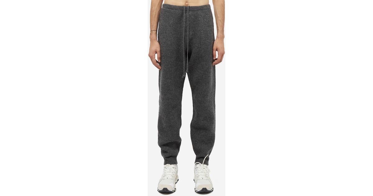 AURALEE Milled French Merino Pants in Black for Men | Lyst