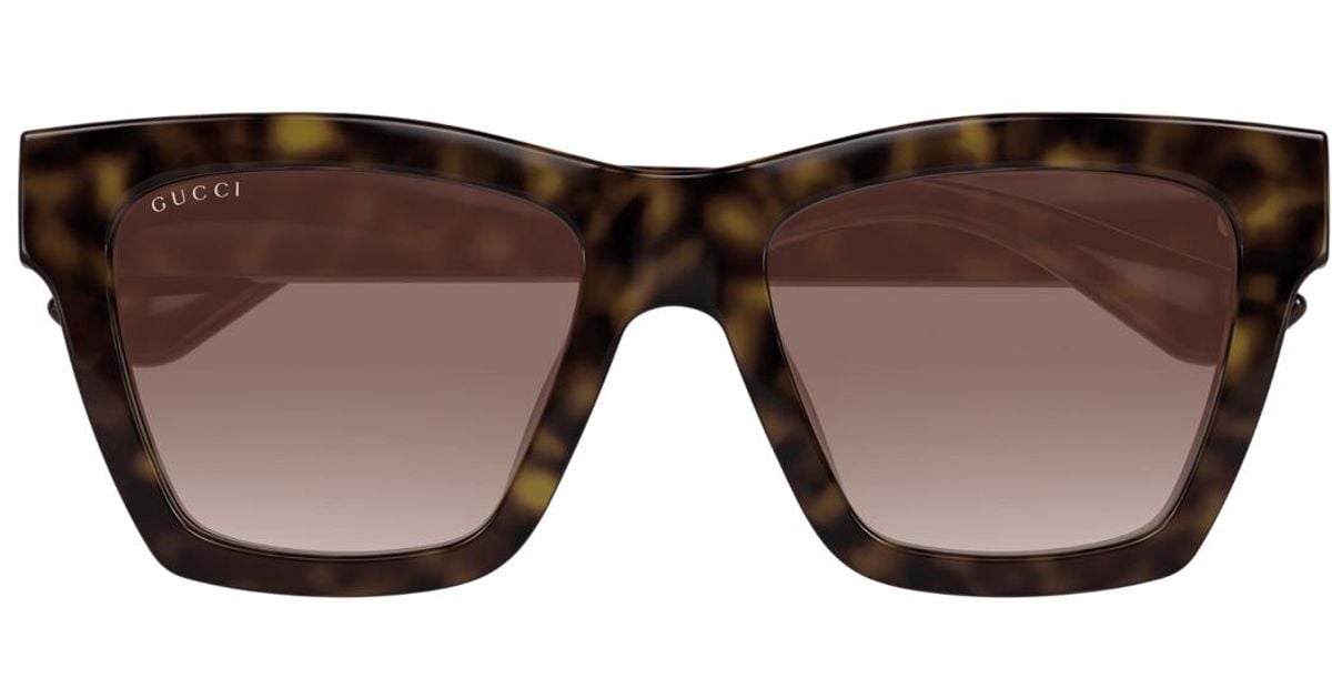 Gucci Gucci Gg1714S Linea Gg Logo 002 Havana Sunglasses in Brown | Lyst